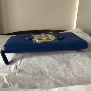 IMAN | Bags | Iman Global Chic Cobalt Blue Walletclutch Logo | Poshmark